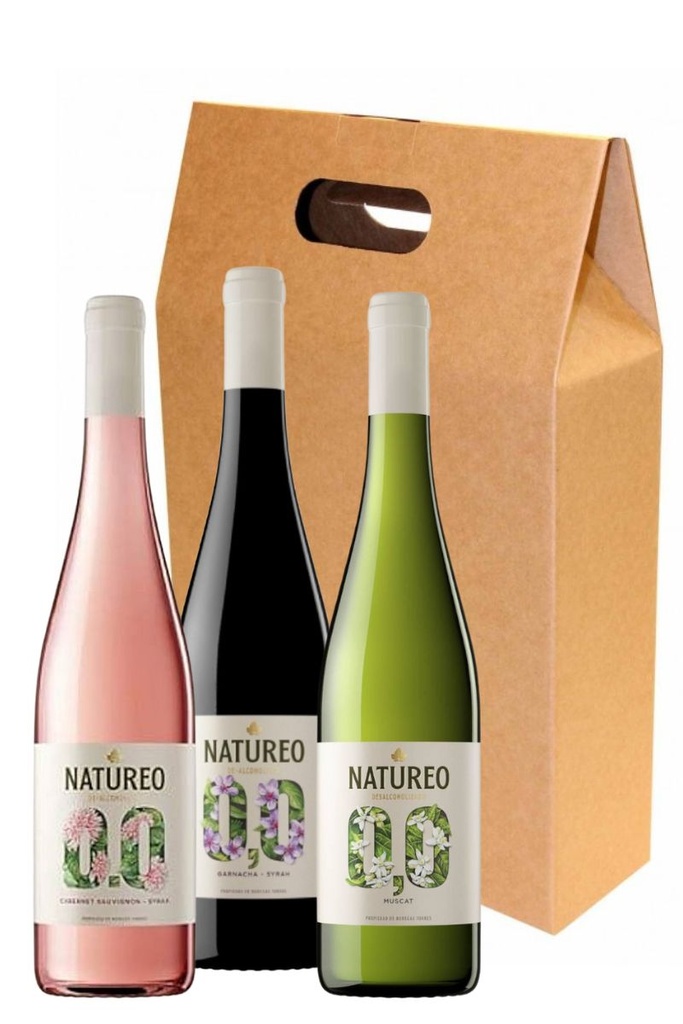 PACK NATUREO VINOS SIN ALCOHOL 3 BOT. | Cal Feru